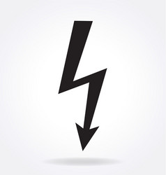 High voltage lightning arrow Royalty Free Vector Image