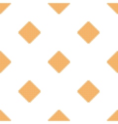 Checkered tablecloths pattern - endless - yellow Vector Image