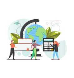 Maths concept flat style design Royalty Free Vector Image