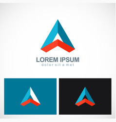 Play button digital media logo Royalty Free Vector Image