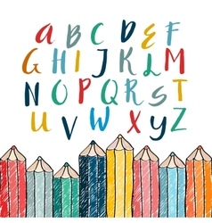 Unique alphabet Royalty Free Vector Image - VectorStock