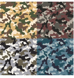 Multicam camouflage seamless patterns Royalty Free Vector