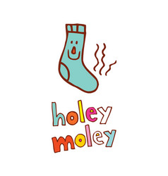 Holey moley Royalty Free Vector Image - VectorStock