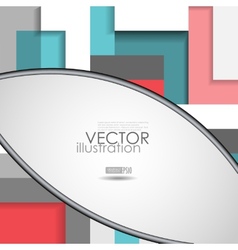 Abstract White Rectangle Shapes Background Vector Image