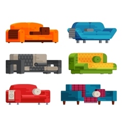 Sofa set Royalty Free Vector Image - VectorStock