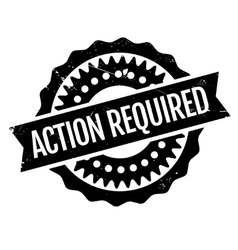 Action Required rubber stamp Royalty Free Vector Image