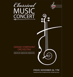 Classical concert poster Royalty Free Vector Image