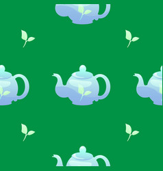 Tea seamless pattern Royalty Free Vector Image