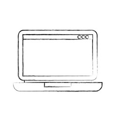 Digital laptop icon design Royalty Free Vector Image