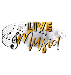 Hand drawn music lettering Royalty Free Vector Image