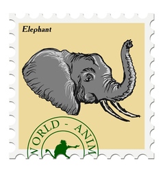 Stamp with animal Royalty Free Vector Image - VectorStock