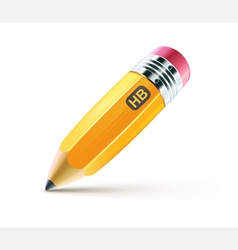 Yellow pencil Royalty Free Vector Image - VectorStock