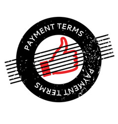 Payment terms rubber stamp Royalty Free Vector Image