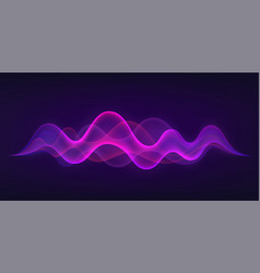 Sound wave with imitation voice sound concept Vector Image
