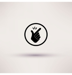 Hand with middle finger icon Royalty Free Vector Image
