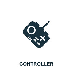 Controller icon monochrome simple element from Vector Image