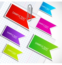 Color labels set Royalty Free Vector Image - VectorStock