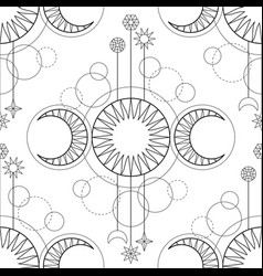 Triple moon magic and astronomy vecor symbol Vector Image