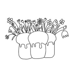 Coloring page with cute frog and bubbles Vector Image