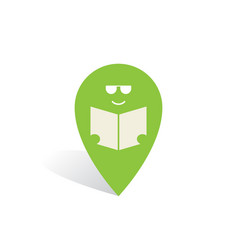 Student point logo template Royalty Free Vector Image