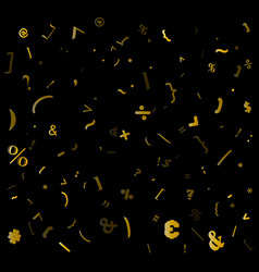Falling random letters alphabet beautiful Vector Image