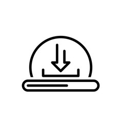 Computer mouse flat vintage icon Royalty Free Vector Image