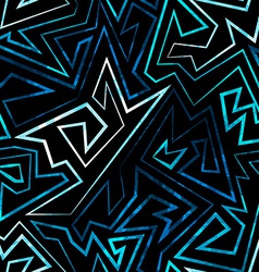 Neon geometric seamless pattern Royalty Free Vector Image