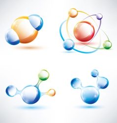 Chemistry icons set collection of outline symbols Vector Image