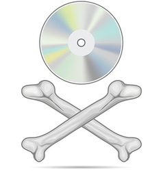 Cd pirating icon Royalty Free Vector Image - VectorStock