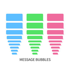 Chat bubble message icon Royalty Free Vector Image