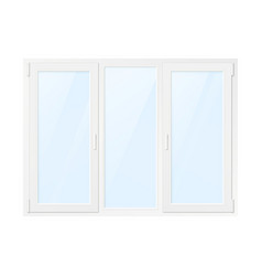 Round window isolated on white background Vector Image