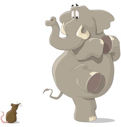 Elephant and mouse Royalty Free Vector Image - VectorStock