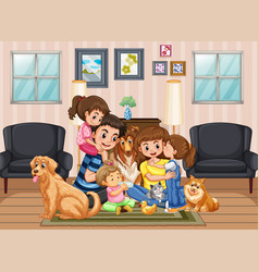Helping at home Royalty Free Vector Image - VectorStock