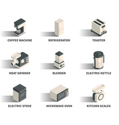 Simple set of 3d isometric icons Royalty Free Vector Image