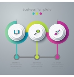 Infographics three options Royalty Free Vector Image