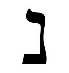 Hebrew letter samekh Royalty Free Vector Image