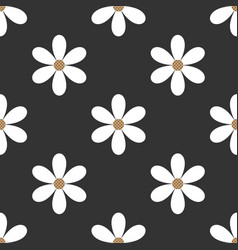 Floral seamless pattern with cute flowers Vector Image