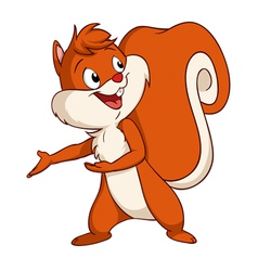 Squirrel welcome Royalty Free Vector Image - VectorStock