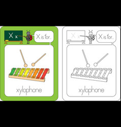 Flashcard letter m Royalty Free Vector Image - VectorStock