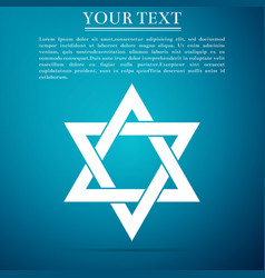 Star of david with hands Royalty Free Vector Image
