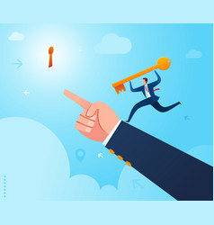 Business solution guidance Royalty Free Vector Image