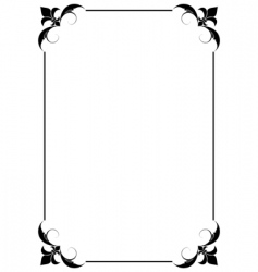 Simple ornamental decorative frame Royalty Free Vector Image