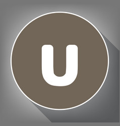 Letter u sign design template element Royalty Free Vector