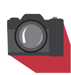 Camera icon beige color Royalty Free Vector Image