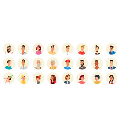 People set Royalty Free Vector Image - VectorStock