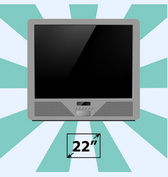 Tv screen retro monitor template electronic device
