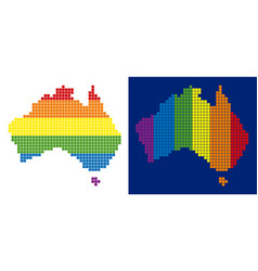 Dot australia map Royalty Free Vector Image - VectorStock