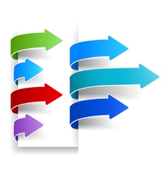 Collection colour arrows Royalty Free Vector Image