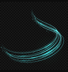 Circle golden light tracing effect Royalty Free Vector Image