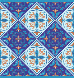 Intricate mandala pattern tile background Vector Image